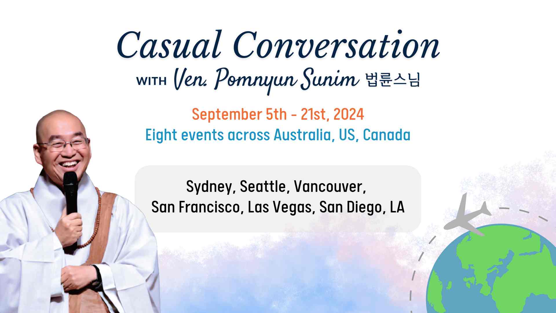 In-Person Casual Conversation with Ven. Pomnyun Sunim in 2024 - Jungto ...